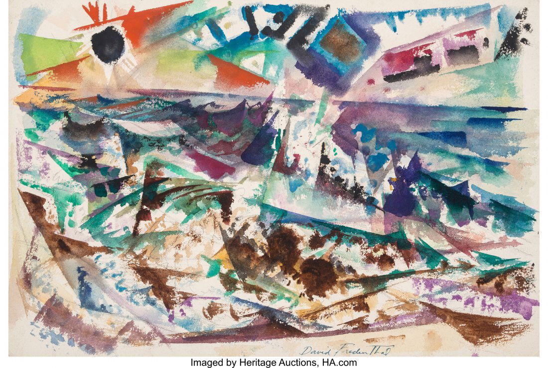 63788: David Fredenthal (American, 1914-1958) Sea Foam