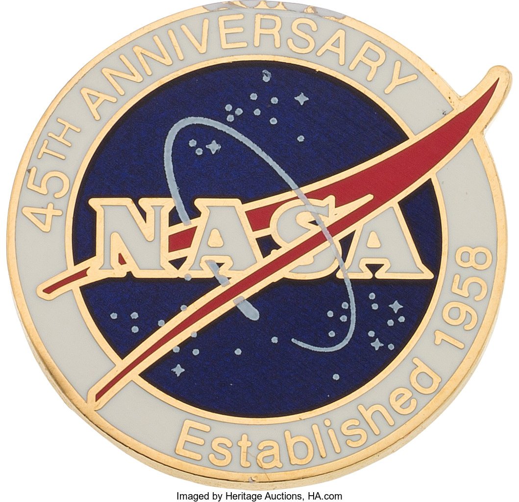 52714: Neil Armstrong: NASA 45th Anniversary Pin Direct