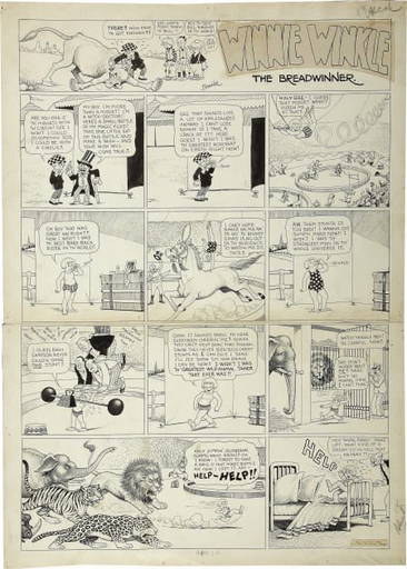 Martin Branner Winnie Winkle Sunday Comic