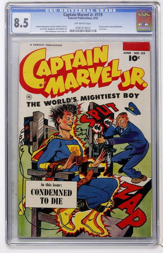 Captain Marvel Jr. #119 (fawcett, 1953) Cgc Vf+