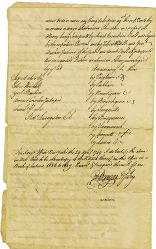 Native American Land Deed, A True Copy Dated