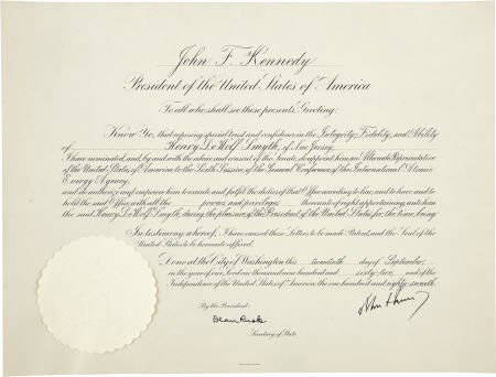 John F. Kennedy Rusk Henry Dewolf Smyth Atomic