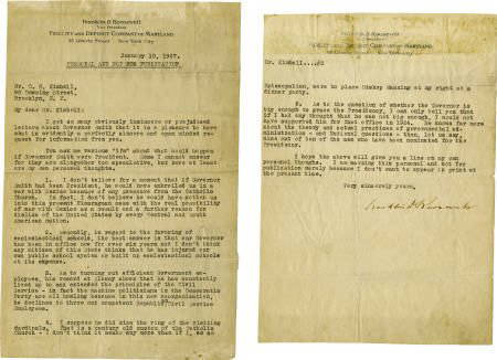 Fdr 1927 Tls Re: The Al Smith's Catholic Faith