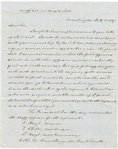 Secretary of War William L. Marcy 1847 LS - Jun 14, 2008 | Heritage ...