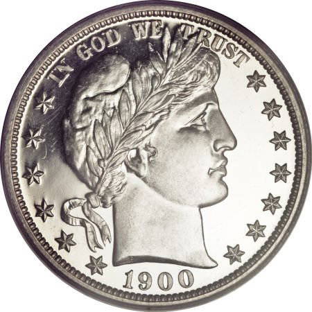 1900 50c Pr65 Cameo Pcgs. Cac.