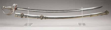 Rare Silver Tiffany Cw Sword Capt Treadwell
