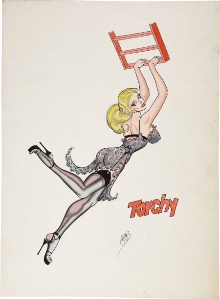 41320 Bill Ward Torchy Illustration Original Art Aug 07 2008