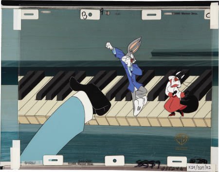 42458: Bugs Bunny and Penelope Pussycat Animation Cel