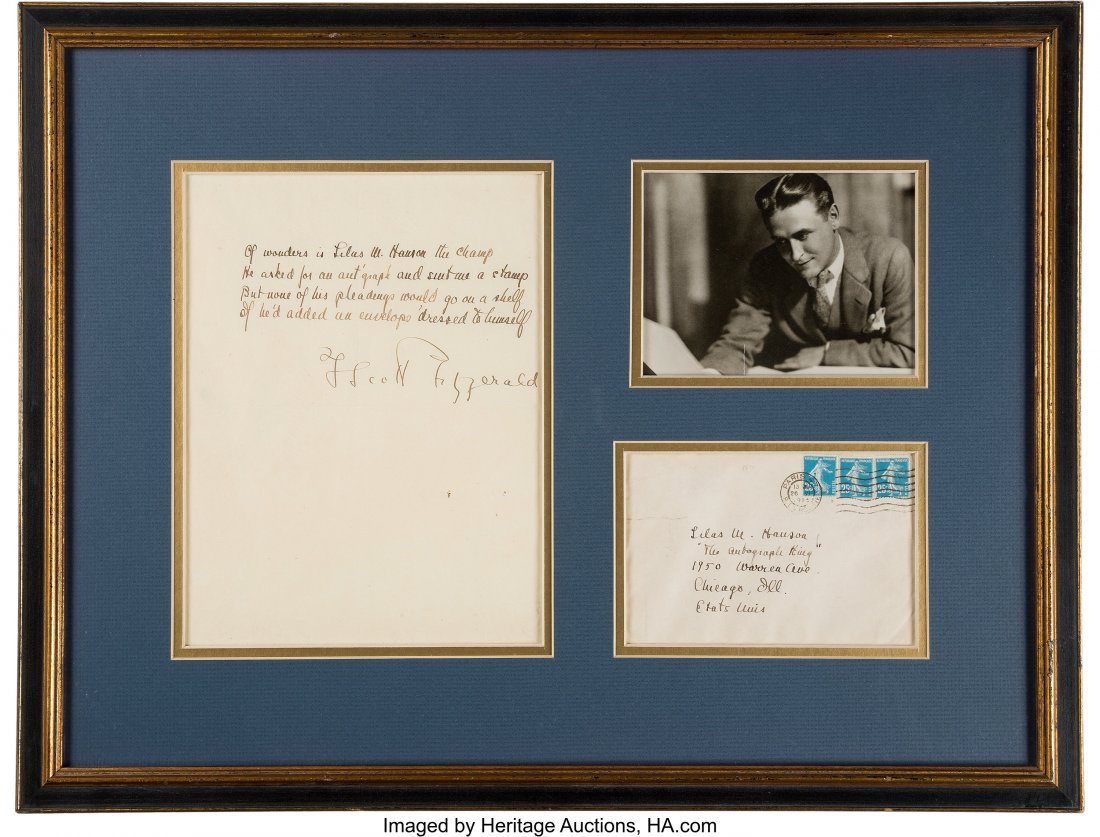 47256: F. Scott Fitzgerald Autograph Manuscript Signed - Apr 22, 2020 ...