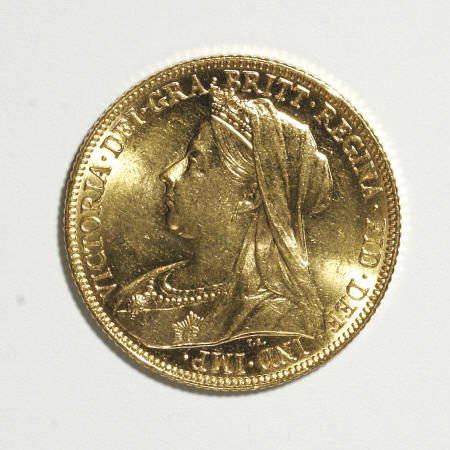 Australia Victoria Gold Sovereign 1898m Veiled