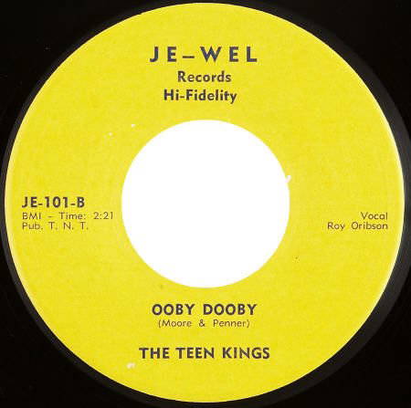 Roy Orbison "ooby Dooby" 45 (je Wel, 1956).