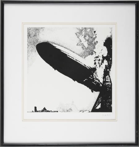 52332: George Hardie Framed Led Zeppelin Print.
