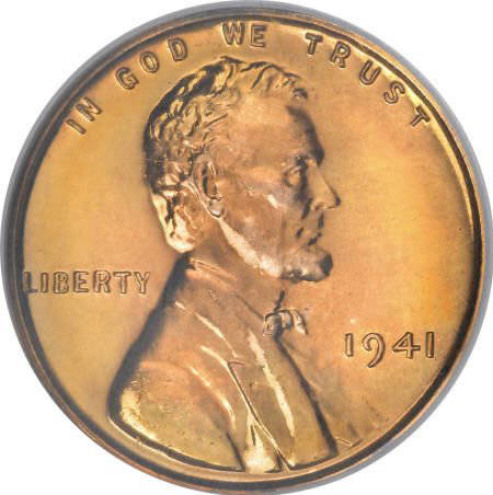1941 1c Pr67 Red Ngc.