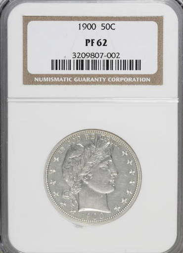 1900 50c Pr62 Ngc. Ngc Census: (20/164). Pcgs Pop