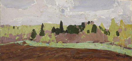 Nikolai Timkov Spring, 1966 Oil On Board