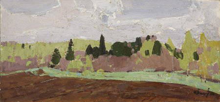 Nikolai Timkov Spring, 1966 Oil On Board