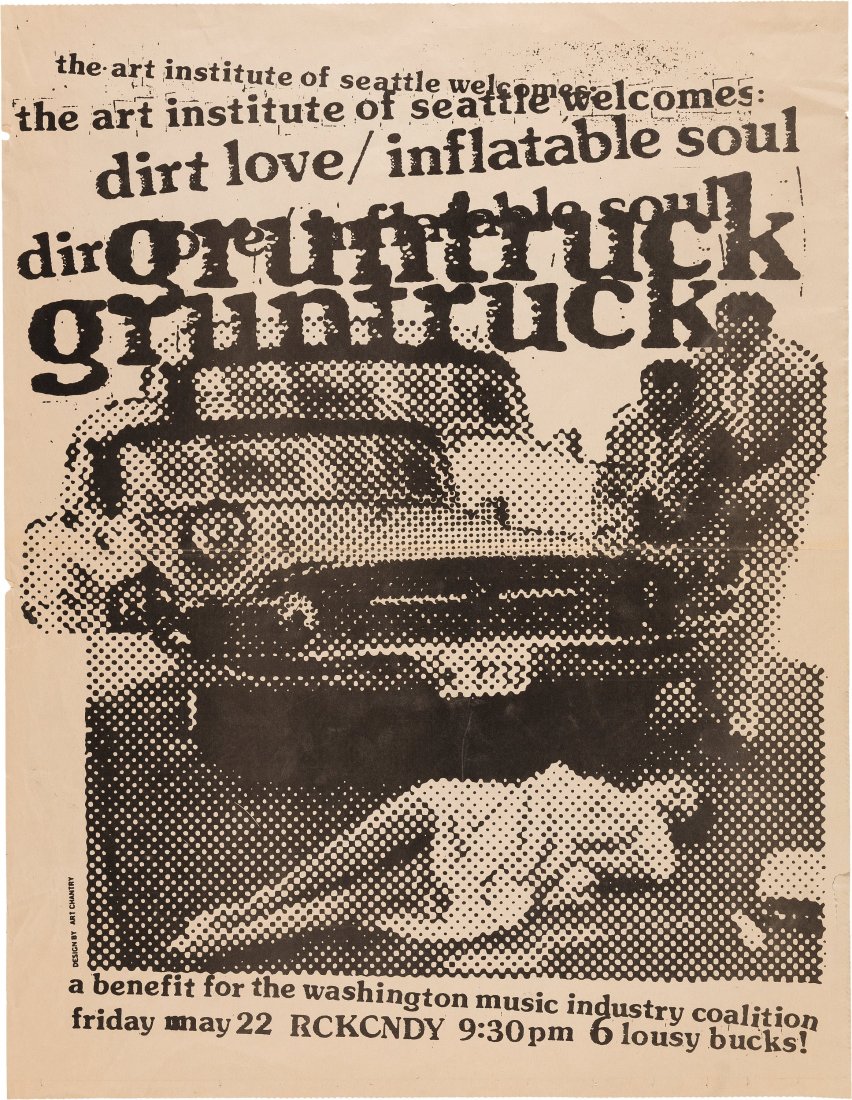 Art Chantry Designed Gruntruck Rkcndy Concert Po