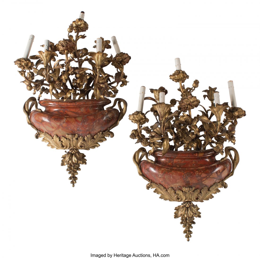 61062: A Pair of French Regence-Style Marble and Gilt B - Sep 16, 2020 ...