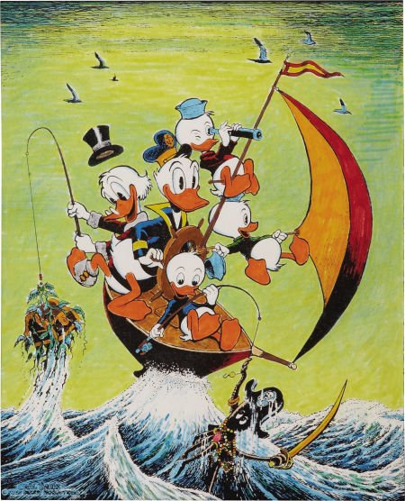 92011: Carl Barks Sailing the Spanish Main Hand Colored