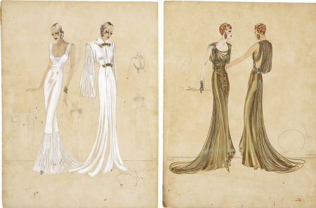 49002: Milo Anderson Costume Sketches. - Feb 21, 2009 | Heritage ...