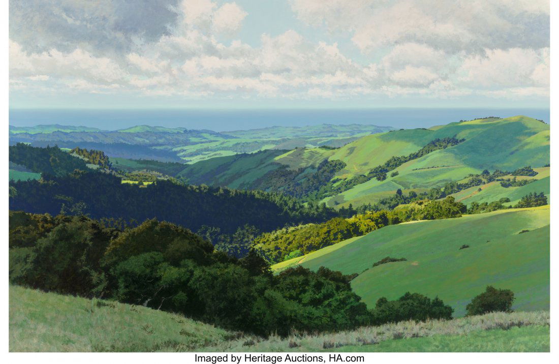 Peter Loftus (b. 1948) Sunshafts: Russian Ridge,