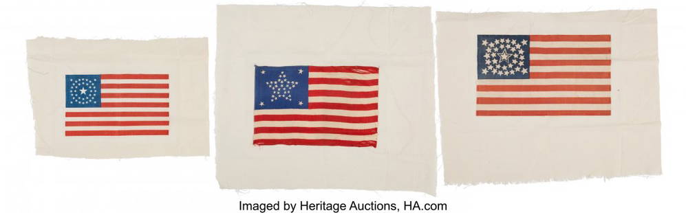 U. S. Flags: Circa 1861 1863 23 Star Exclusionar