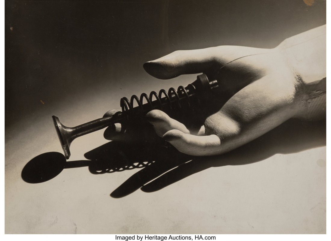 Man Ray (american, 1890 1976) Wooden Hand With E