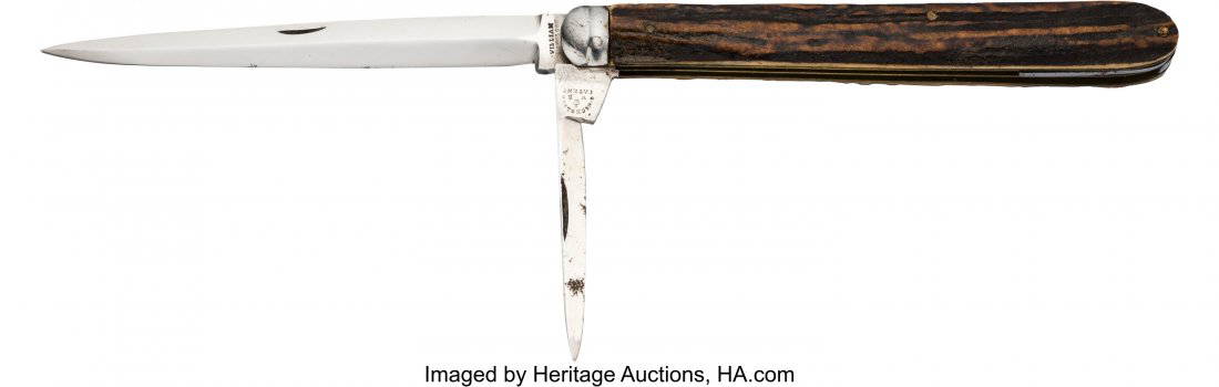 40120: Two Blade Folding Dirk Knife by Wm. Nicholson. (#40120) on Dec ...