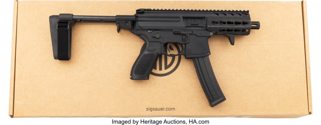 40243: Boxed Sig Sauer Model Mpx K 9 Semi Automatic Pis