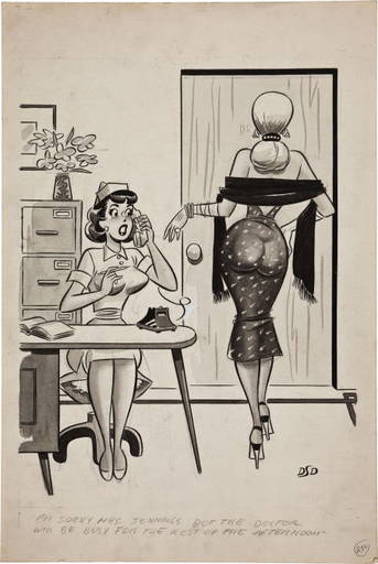 Dan Decarlo Humorama Men's Magazine Cartoon Illu