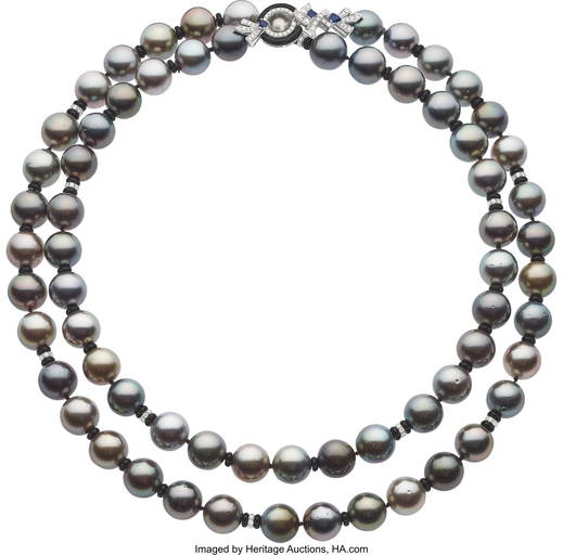 55034: Sue Gragg Diamond, South Sea Cultured Pearl, Sa