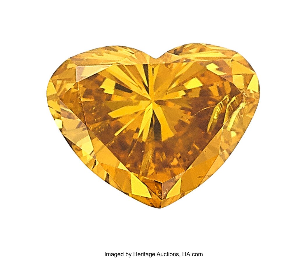 55136 058 Ct Fancy Deep Brownish Yellowish Orange Dia