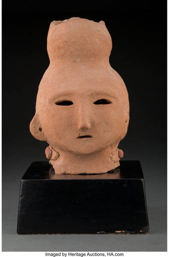 78309: A Japanese Haniwa Female Head, 6th century 9-1/4 (#78309) on Sep ...