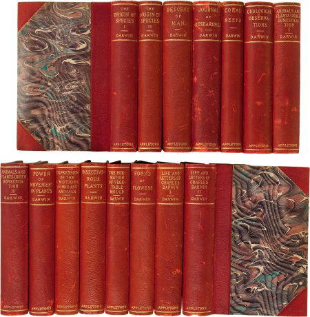 Charles Darwin. Works Of Charles Darwin In Fifte