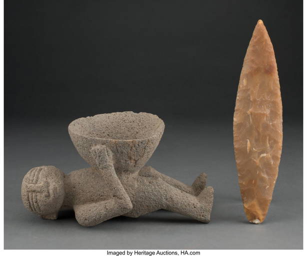 71518: Two Central American Stone Items Including a C - Nov 11, 2022 ...