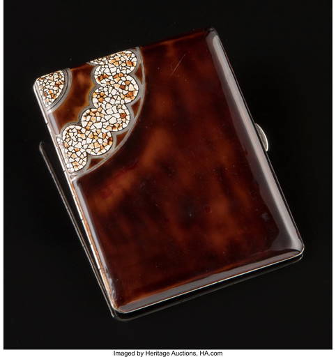 74140: A French Gilt Silver and Enamel Card Case After - Nov 15, 2022 ...