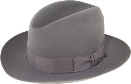 Robert Oppenheimer: Fine Gray Felt Stetson Hat