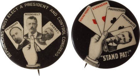 Theodore Roosevelt: "stand Pat!" Pair.