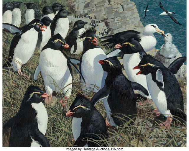 27128: Keith Shackleton (British, 1923-2015) Rockhopper (#27128) on Jan ...