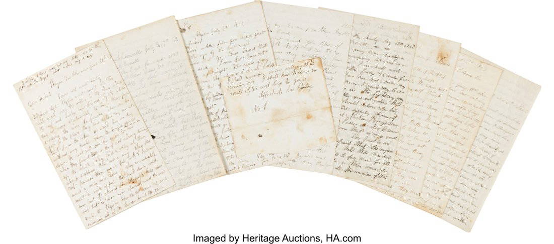 47048: [civil War]. Collection Of Letters From Charles