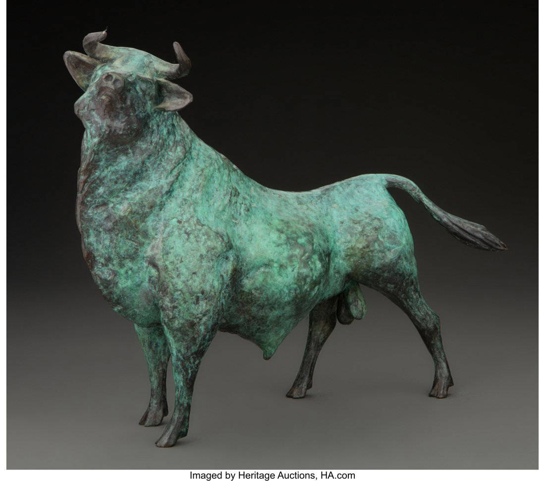 28119: William (Bill) Jauquet (American, b. 1945) Steer (#28119) on Apr ...