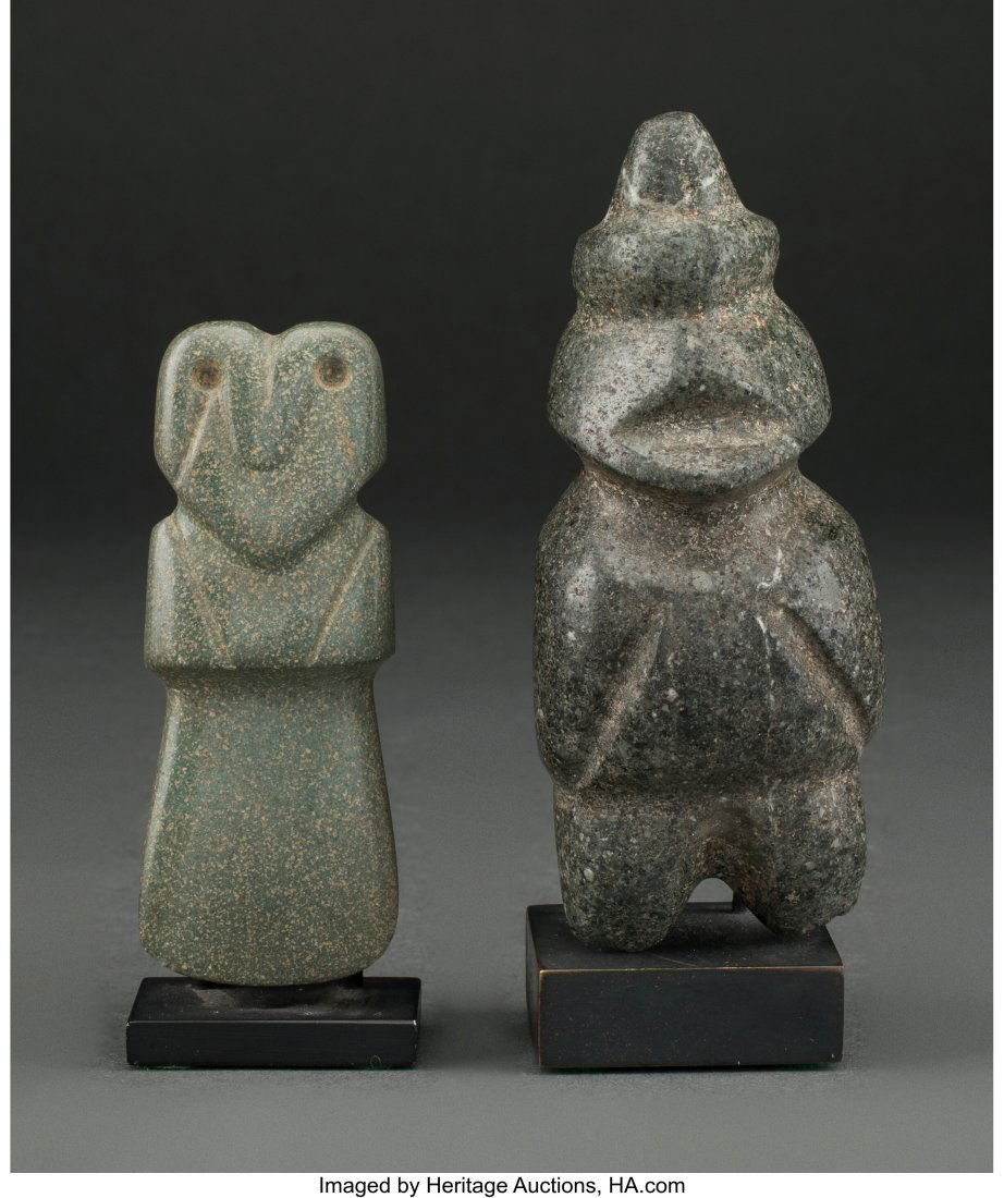 70321: Two Pre-columbian Stone Figures Costa Rica, C. Auction