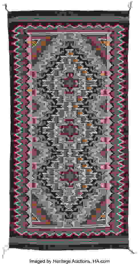 70528: A Contemporary Navajo Regional Rug Burntwater - Auction