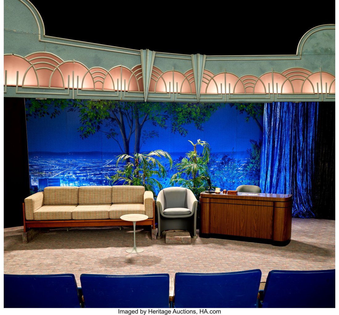 89236: Johnny Carson's Iconic Home Base Interview Desk, Auction