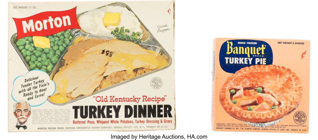 89327: Two Frozen Tv Dinner Boxes From Tv Commercials 1 Auction