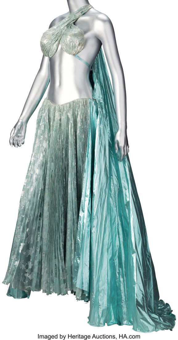 89131: Diana Ewing "droxine" Halter Top, Pleated Cape A