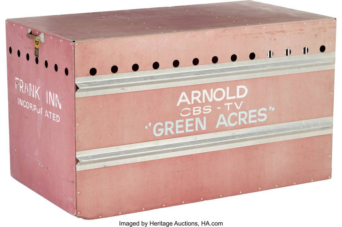 89358: "arnold Ziffel" Pig Cage From Green Acres (cbs T Auction