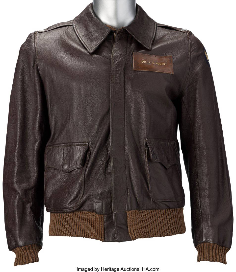 89384: Bob Crane "col. Hogan" Signature Brown Leather B Auction