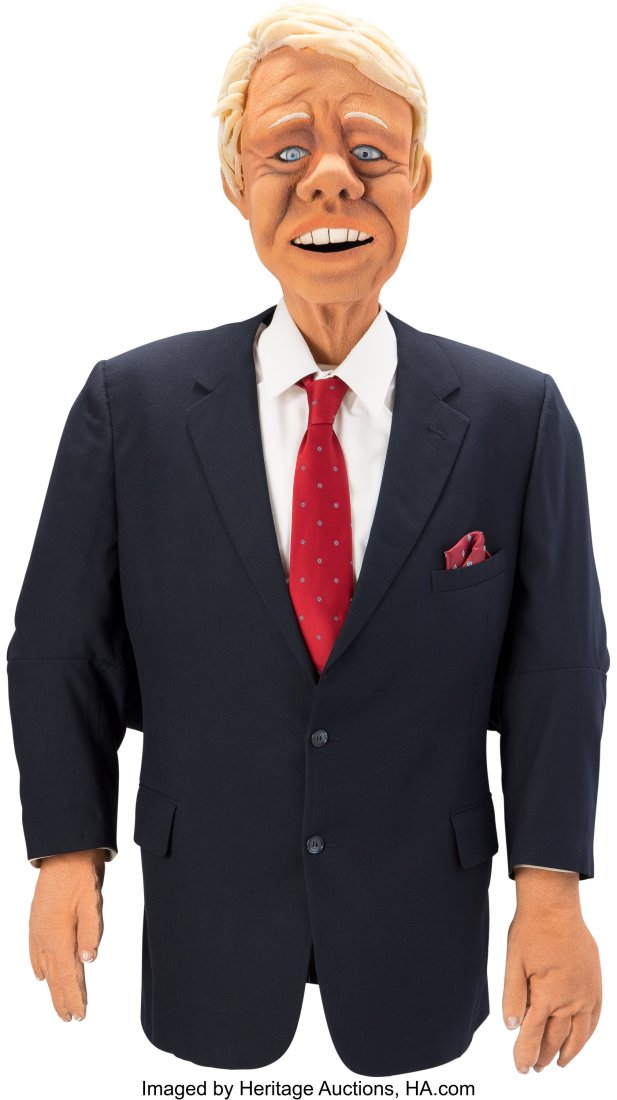 89424: Jimmy Carter Human-sized Puppet From D.c. Follie Auction