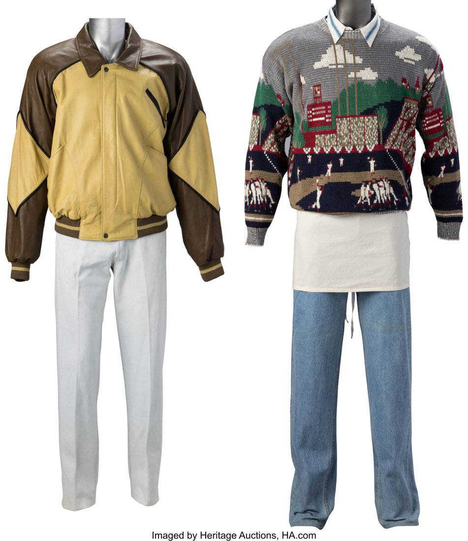 89672: Ted Danson "sam Malone" Brown And Cream Leather Auction